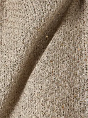 LESET Stella Sequin-embellished Wide-leg Pants - Neutrals