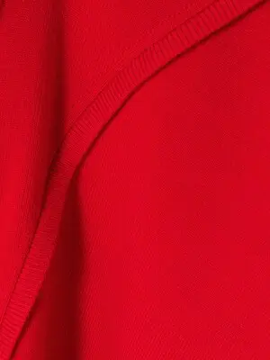 Victoria Beckham Paneled Merino Wool-blend Zip-up Hoodie