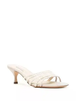 Casadei 70mm Pearl-embellished Sandals