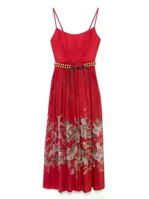 Paneled Floral Dresses