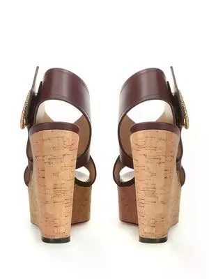 SERGIO ROSSI 75mm Sea Scale Sandals