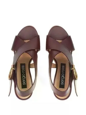SERGIO ROSSI 75mm Sea Scale Sandals