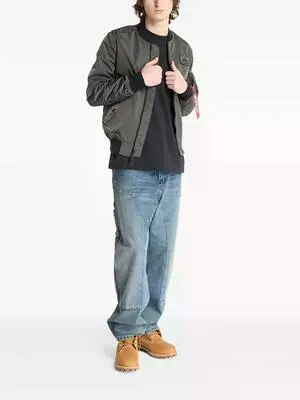 Alpha Industries Zip-up Bomber Jacket - Grey