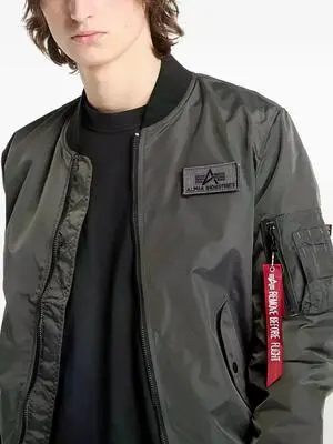 Alpha Industries Zip-up Bomber Jacket - Grey