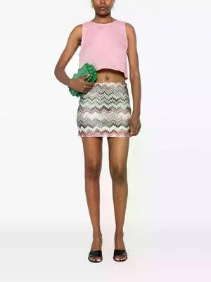 Missoni Zigzag-patterned Mini Skirt - Neutrals
