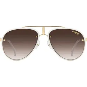 Carrera Eyewear Glory 58mm Pilot Sunglasses - Gold Ivory
