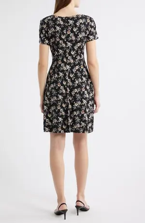 CONNECTED APPAREL Floral Print Dress