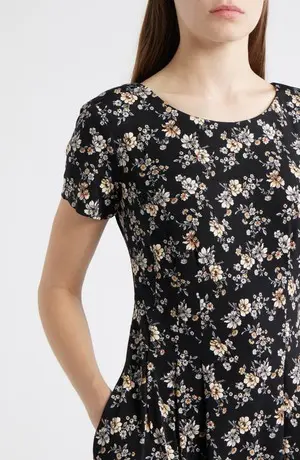CONNECTED APPAREL Floral Print Dress