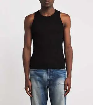 AGOLDE Ribbed Viggo Tank Top - Black