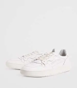 Eleventy Deerskin Lace-up Sneakers