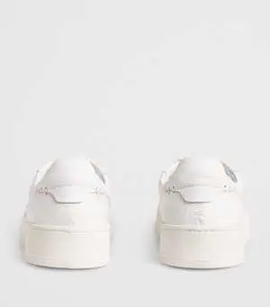 Eleventy Deerskin Lace-up Sneakers