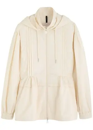 Moncler Vabre Pintuck Shell Jacket - Ivory