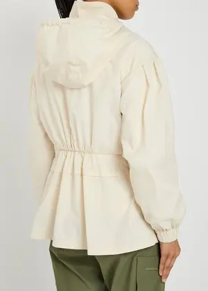 Moncler Vabre Pintuck Shell Jacket - Ivory