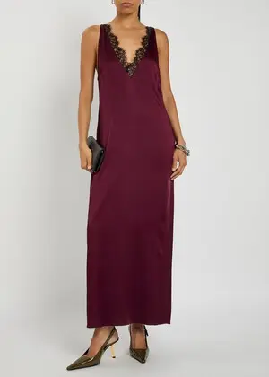 Stella McCartney Satin Maxi Slip Dress