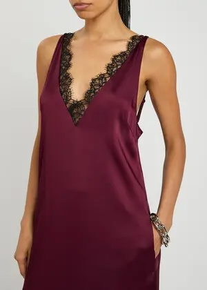 Stella McCartney Satin Maxi Slip Dress