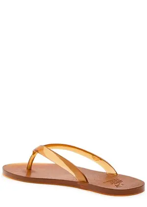 ANCIENT GREEK SANDALS Jelly Flip Flops - Caramel