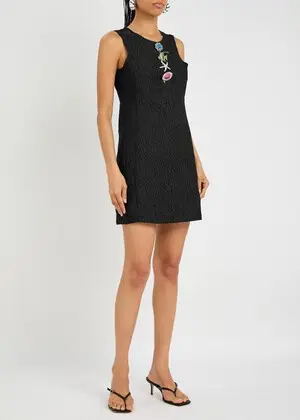 SISTER JANE Fine Catch Cloqué Mini Dress