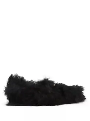 TOD'S Faux-fur Loafers - Black
