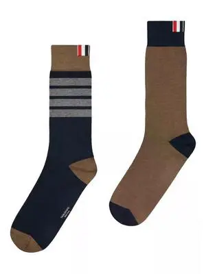 Thom Browne Striped Socks - Blue