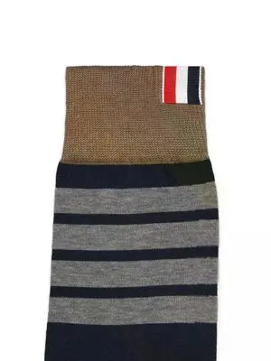 Thom Browne Striped Socks - Blue