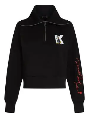 Karl Lagerfeld Ribbed Sweatshirts Hoodies For Women