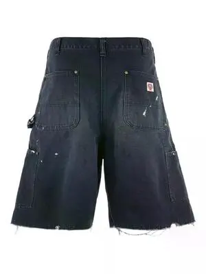 SAINT MXXXXXX Distressed Denim Shorts