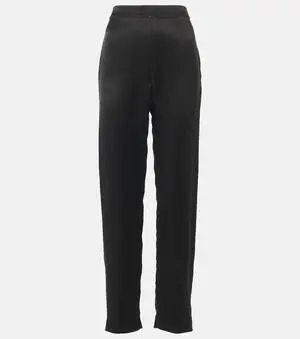 THE ROW Miros Cady Straight Pants - Black