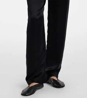 THE ROW Miros Cady Straight Pants - Black