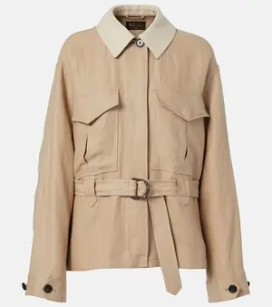 Loro Piana Dillon Linen Crêpe Jacket - Beige