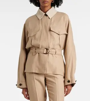 Loro Piana Dillon Linen Crêpe Jacket