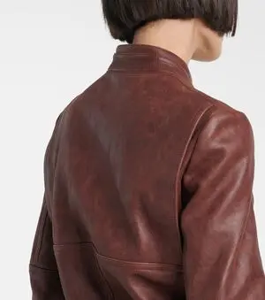 THE ROW Bader Leather Jacket