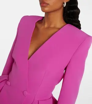 Safiyaa Double-breasted Peplum Blazer