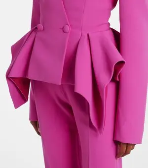 Safiyaa Double-breasted Peplum Blazer