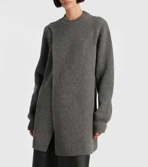 JIL SANDER Ribbed-knit Wool Sweater