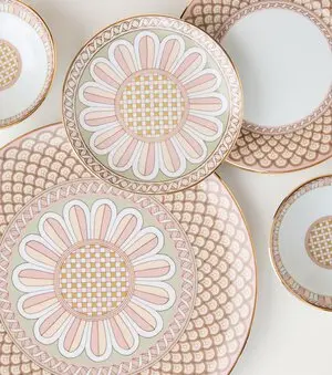 La DoubleJ Napoli Dusty Pink Set Of 2 Dessert Plates