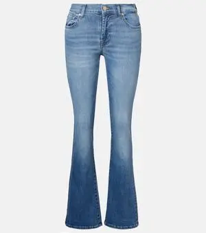 7 For All Mankind Mid-rise Bootcut Jeans - Blue