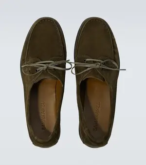 SAMAN AMEL City Moc Suede Moccasins - Brown