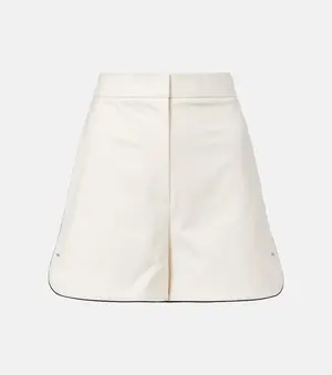 Max Mara Orbit Cotton-blend Canvas Shorts