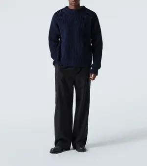 JIL SANDER Oversized Virgin Wool Sweater