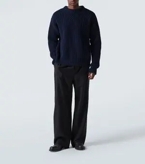JIL SANDER Oversized Virgin Wool Sweater