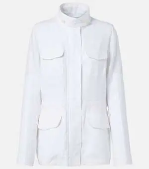 Loro Piana Traveller Linen Jacket - White