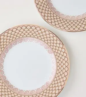 La DoubleJ Odysseus Dusty Pink Set Of 2 Dinner Plates - Multicoloured