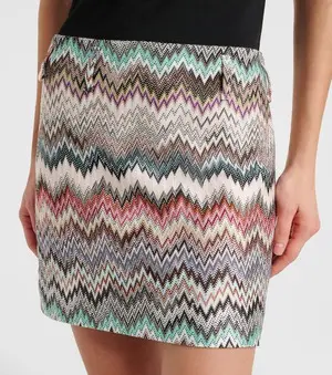 Missoni Zigzag Viscose Miniskirt - Multicoloured