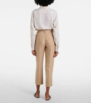 Loro Piana Neo Derk Linen Crêpe Straight Pants