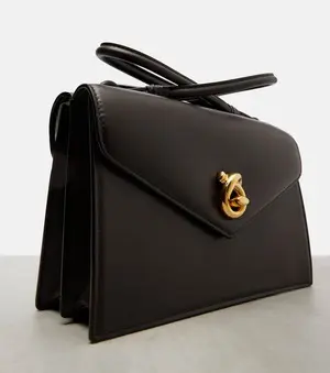 Bottega Veneta Knot Lock Small Leather Crossbody Bag