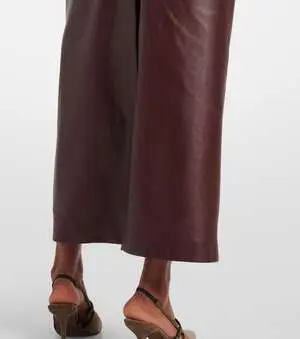 Brunello Cucinelli Leather Maxi Skirt