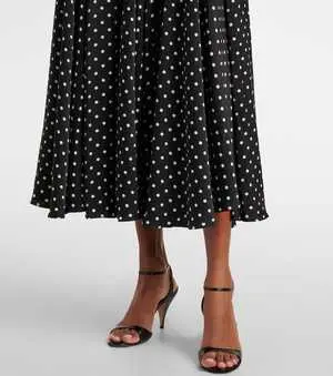Polo Ralph Lauren Polka-dot Midi Dress