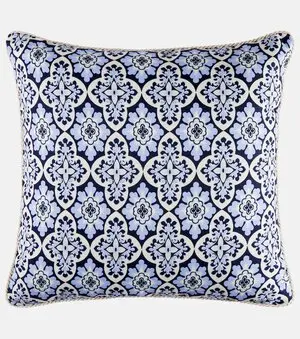 La DoubleJ Palazzo Cotton Cushion - Blue