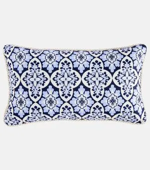 La DoubleJ Palazzo Cotton Cushion - Blue