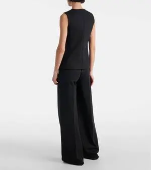 Max Mara Fornovo Jersey Vest - Black